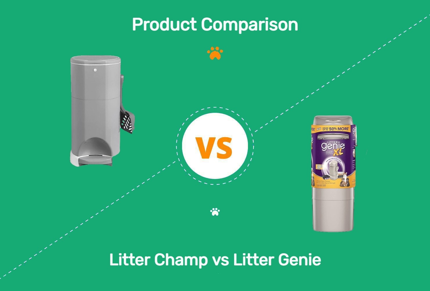 Litter Champ vs Litter Genie: ¿Cuál es mejor? Nuestra comparativa en 2022